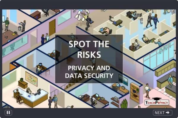 Spot the Privacy and Security Risks Training Game - TeachPrivacy