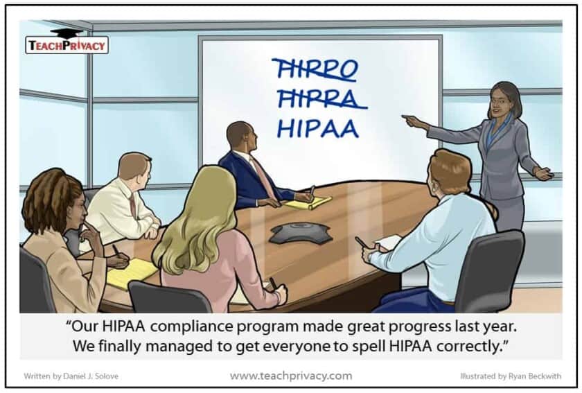 HIPAA Cartoon - HIPAA Compliance Program - TeachPrivacy
