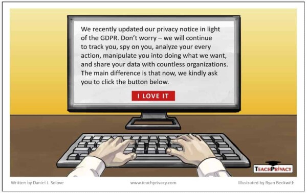 GDPR Change in Privacy Notices Cartoon