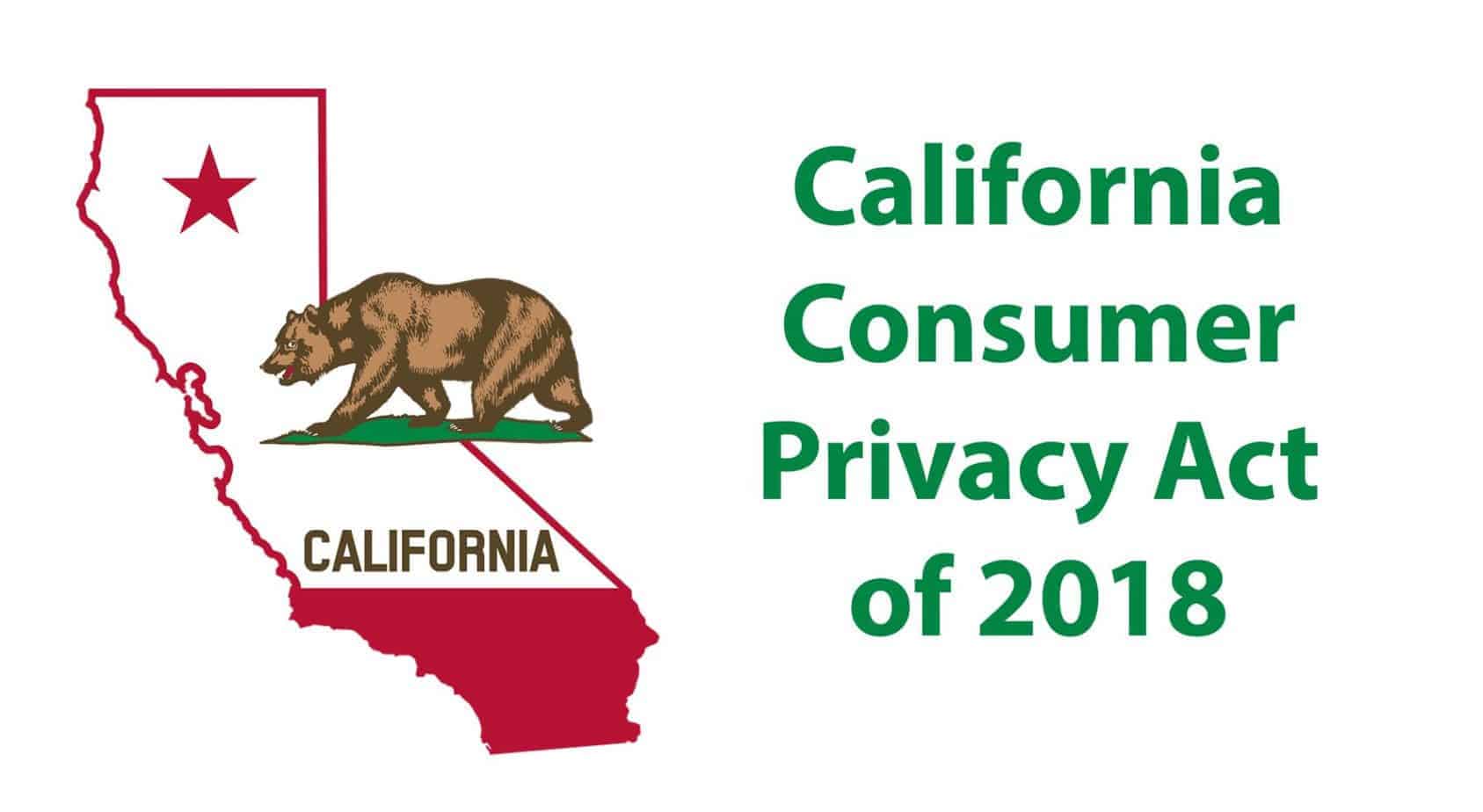 California Consumer Privacy Act of 2018