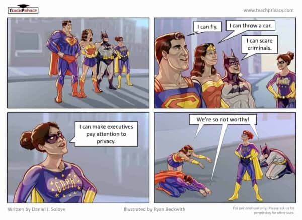 GDPR Superhero Cartoon