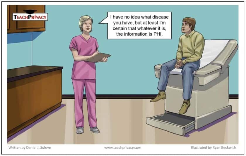 HIPAA Protected Health Information Cartoon