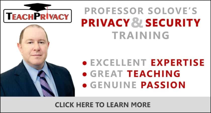 Why You Should Teach Information Privacy Law - TeachPrivacy
