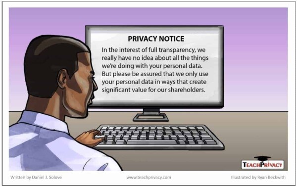 Data Use and Transparency Cartoon