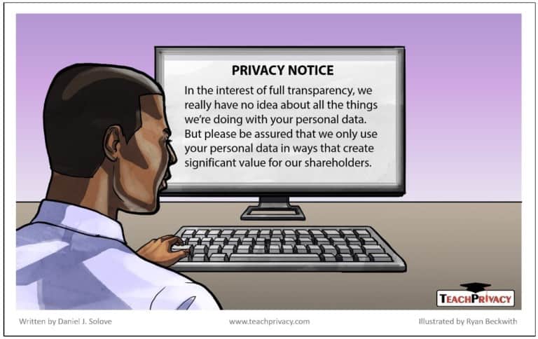 Data Use and Transparency Cartoon