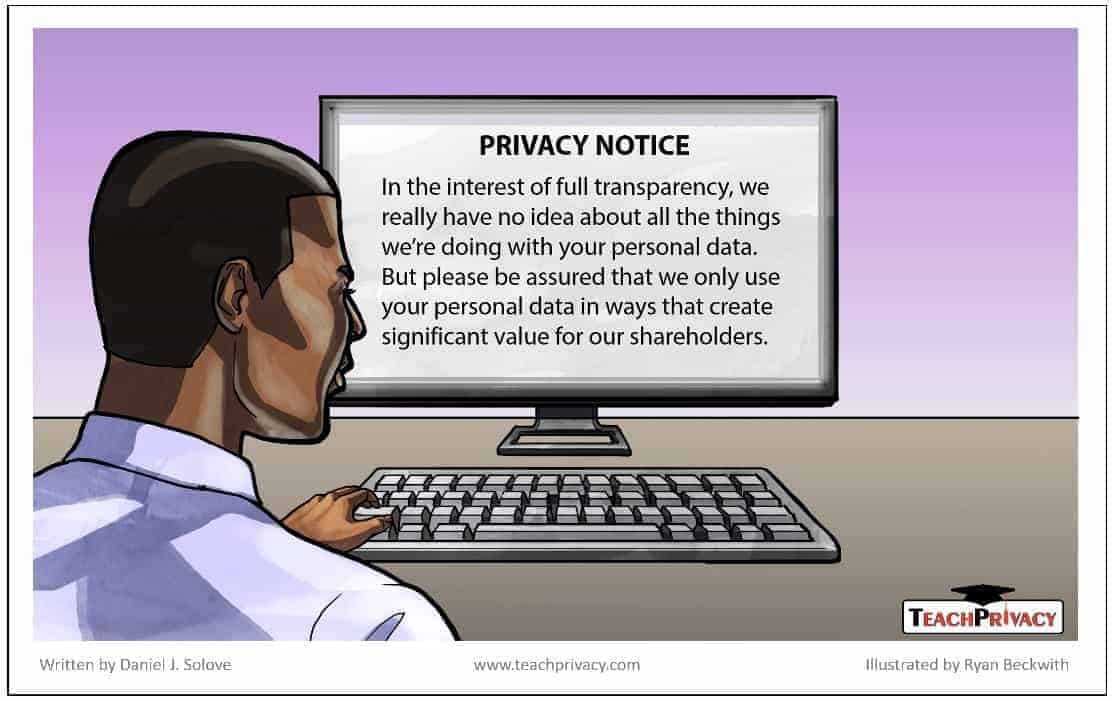 Data Use and Transparency Cartoon