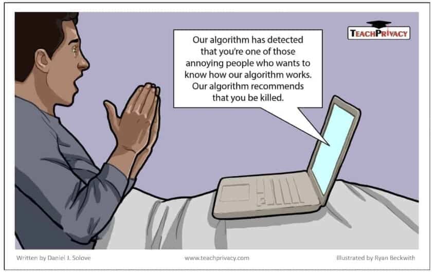 Algorithmic Transparency Cartoon