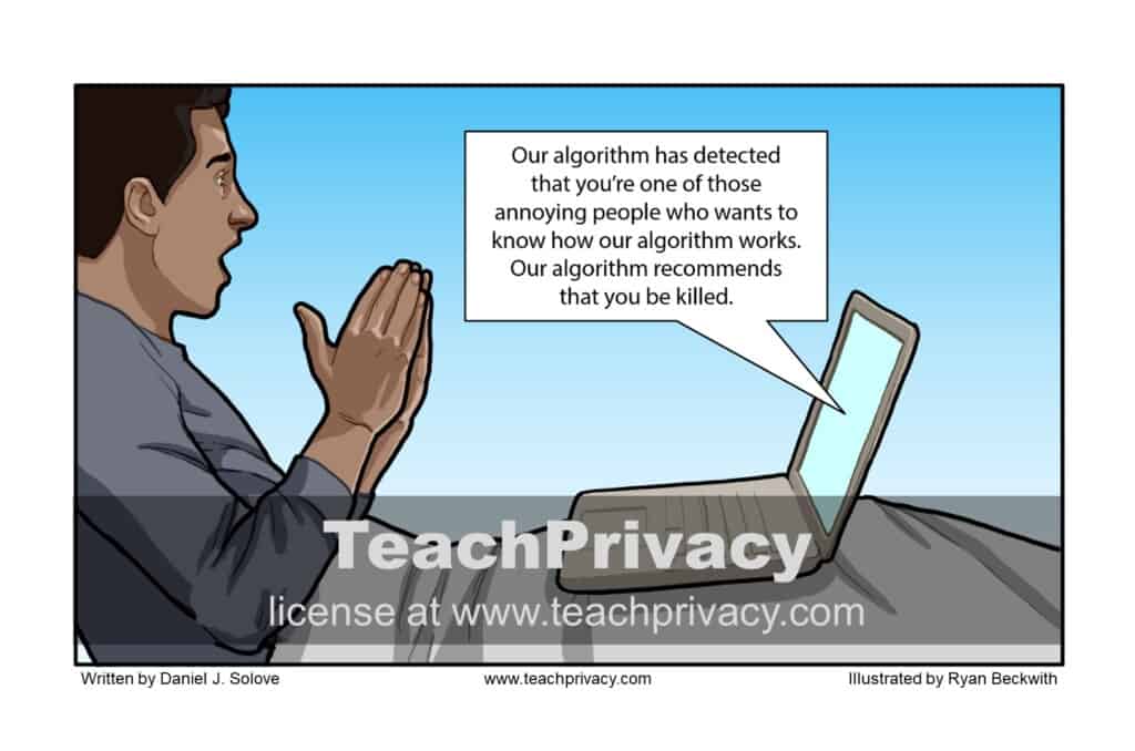 Cartoon: Algorithmic Decisions - TeachPrivacy Store
