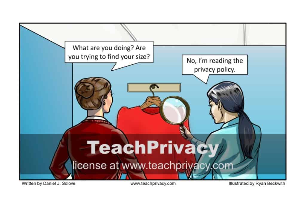 Cartoon: Internet of Things Privacy Notice - TeachPrivacy Store