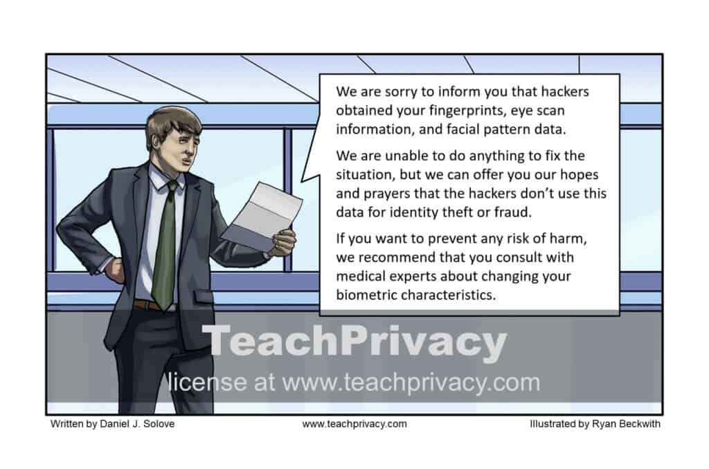 Cartoon: Biometric Data - TeachPrivacy Store