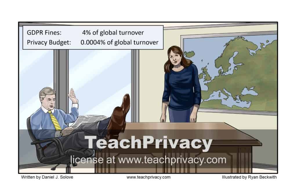 Cartoon: GDPR Fines - TeachPrivacy Store