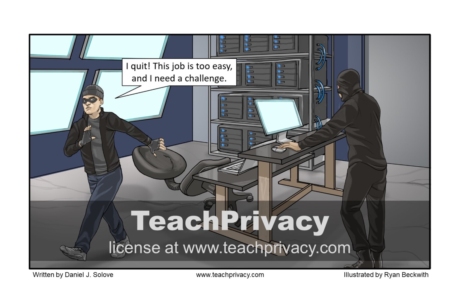Cartoon: Hacking Too Easy - TeachPrivacy Store