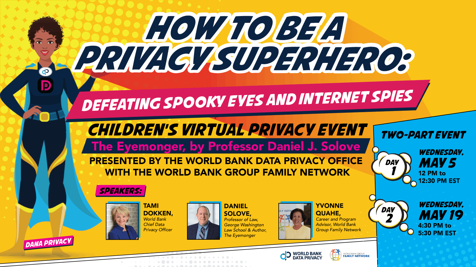 Upcoming Book Reading of The Eyemonger at World Bank Event - TeachPrivacy