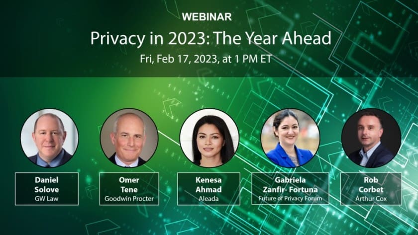 Webinar - Privacy in 2023: New Developments