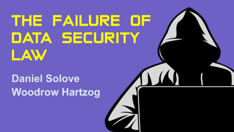 The Failure of Data Security Law - TeachPrivacy