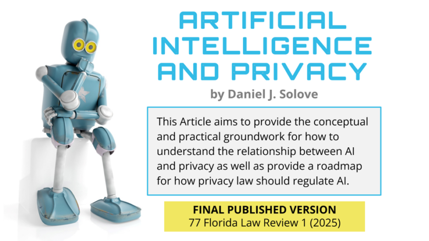Privacy + Security News by Professor Daniel J. Solove